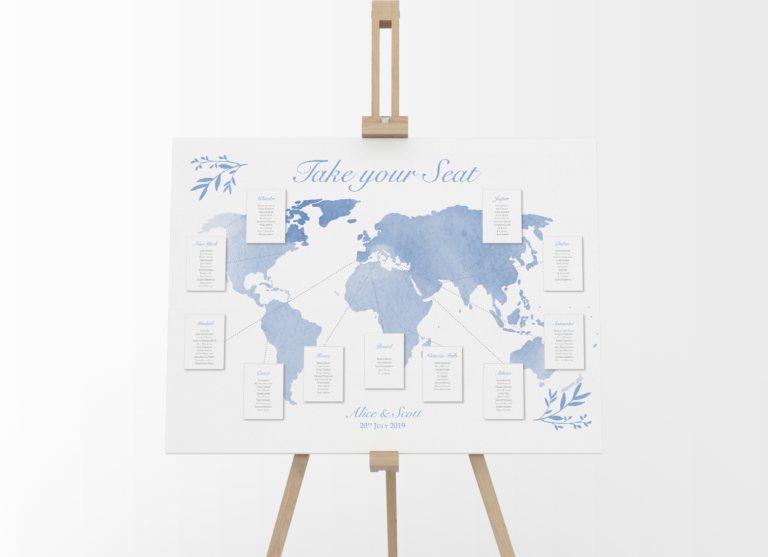 Wedding Table plans - Grace and Bramble