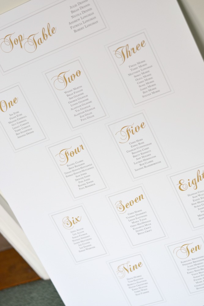 Wedding Table Plan