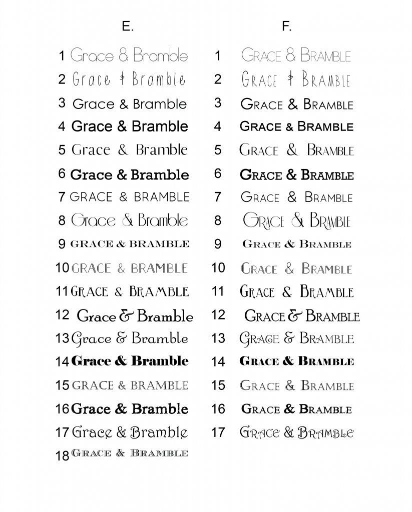 120 Best Wedding Stationery fonts - Grace and Bramble